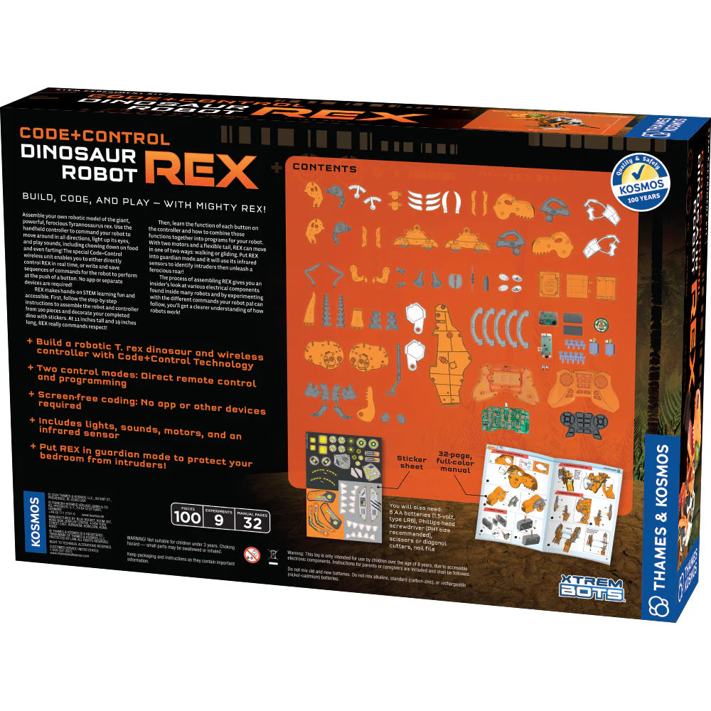 Code+Control Dinosaur Robot: REX – Olde Tyme Commissary